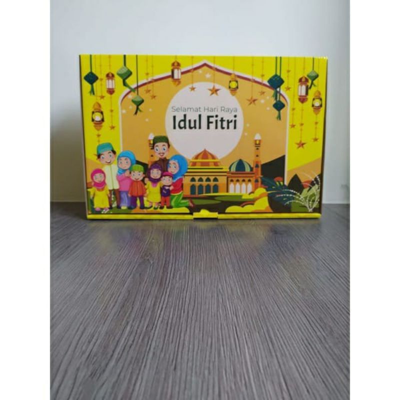 Jual KARDUS LEBARAN 6 TOPLES 10 lembar DOS parcel idul fitri BAHAN ...