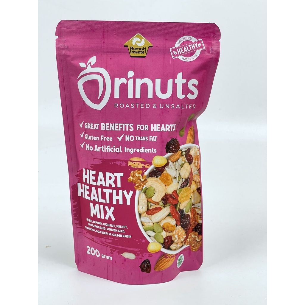 Jual ORINUTS HEART HEALTHY MIX 200GR KACANG MEDE KACANG ALMOND HAZELNUT ...