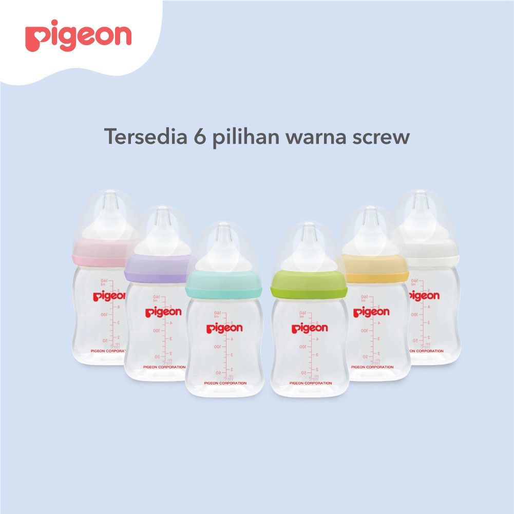 Jual Pigeon Wide Neck 160ml 240ml / Pigeon Botol Susu Peristaltic Plus Nipple Bayi / Baby ...