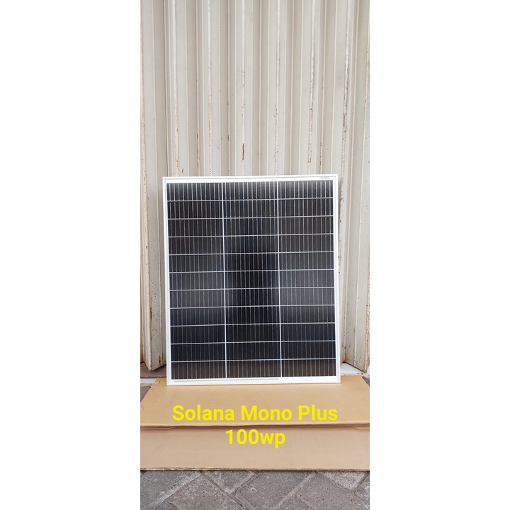Jual Solar Panel Solana Monocrystaline Panel Surya 100 WP | Shopee ...