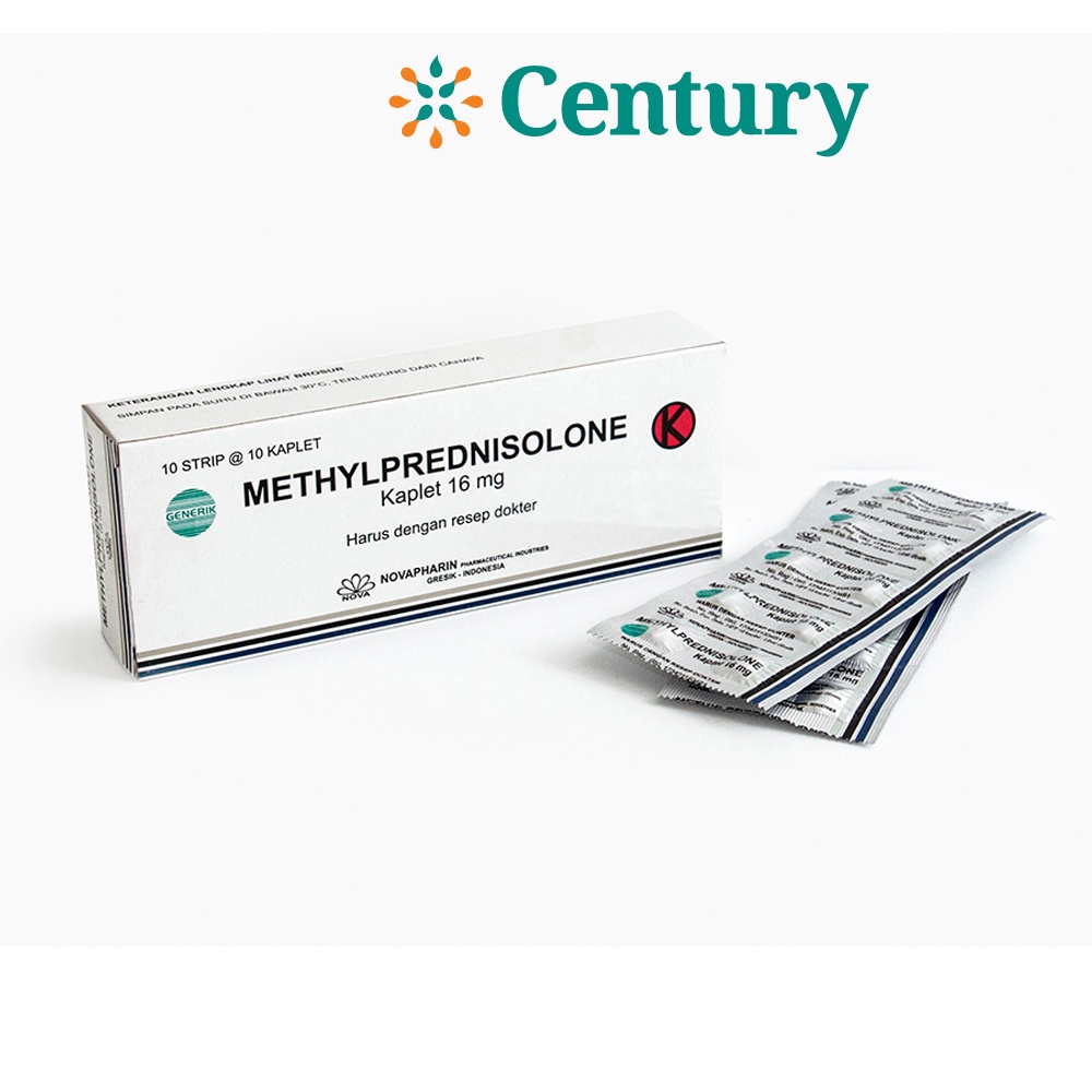 Jual METHYL PREDNISOLON [GEN] 16MG 1 STRIP 10 TAB / METHYLPREDNISOLONE ...