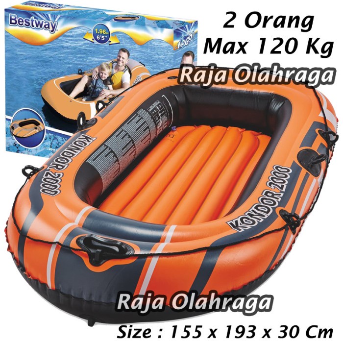 Jual Pera Bestway 61100 Perahu Karet 2 Orang Hydro Force Raft - Orange ...