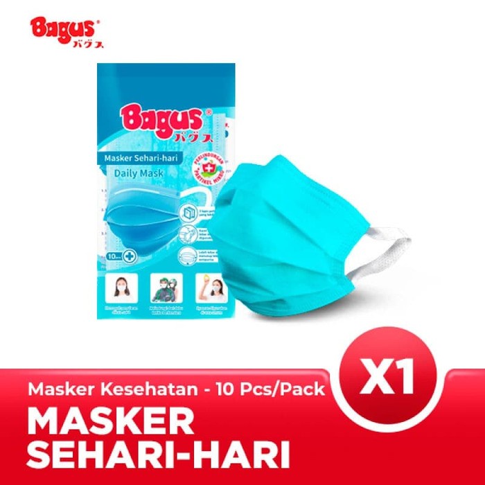 Jual Masker Earloop Bagus 3 Ply Isi 10 Pcs | Shopee Indonesia