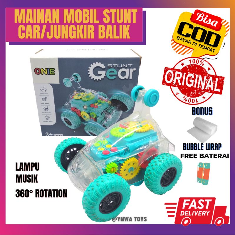 Jual MAINAN ANAK MOBIL MOBILAN JUNGKIR BALIK STUNT CAR BATERAI BISA ...