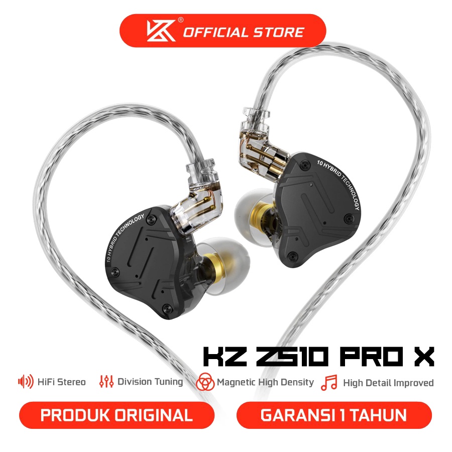 Jual KZ ZS10 Pro X with Mic In Ear Monitor Earphone Upgrade KZ ZS10 Pro ...