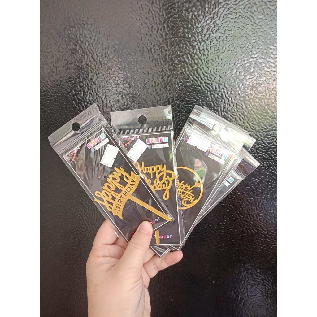 Jual topper HBD Gold KECIL | Shopee Indonesia