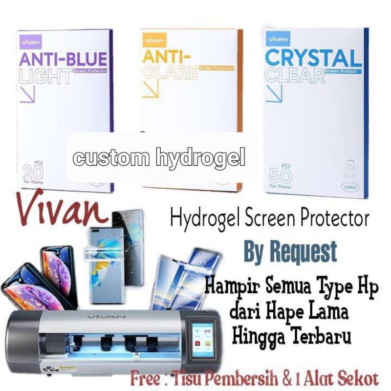 Jual hydrogel anti gores hp vivan ORIGINAL semua type HP sesuai request ...