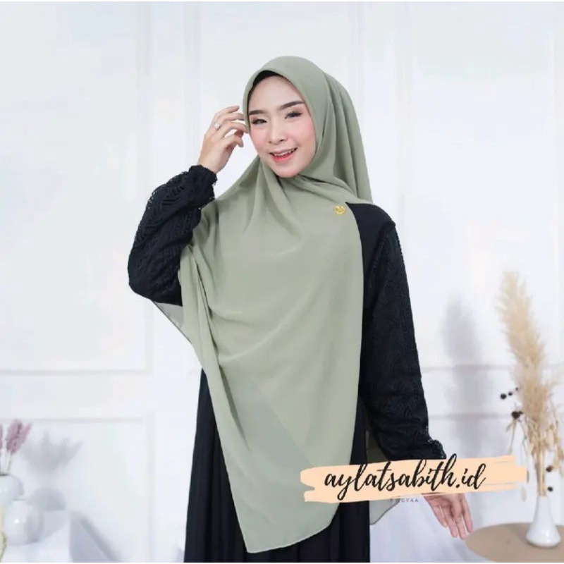 Jual khimar syari zipper kerudung jilbab jumbo instant 150×150cm ...