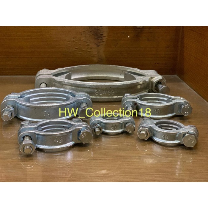Jual Klem Double Bolt SL 40 uk 1 inch klem besi selang , klem pipa ...
