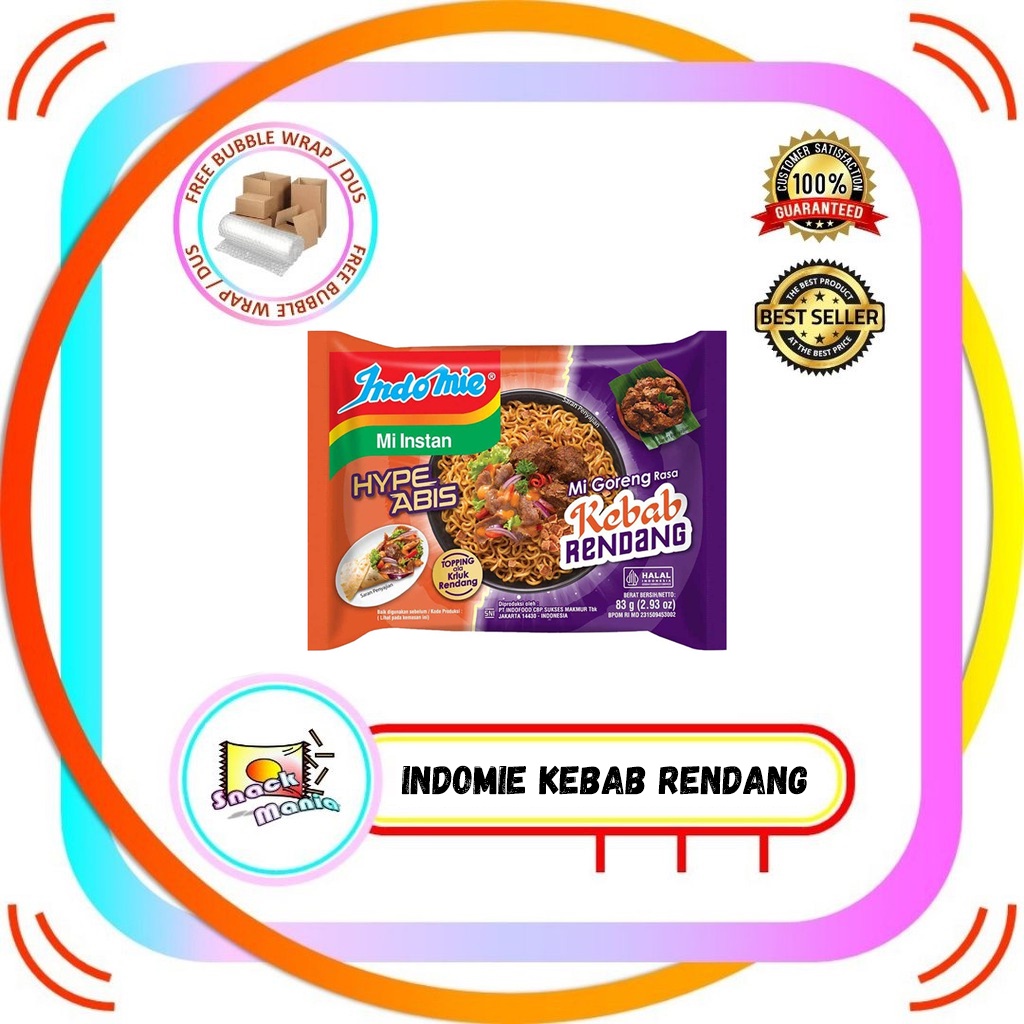 Jual Indomie Mie Goreng Kebab Rendang 83 gr HypeAbis | Shopee Indonesia