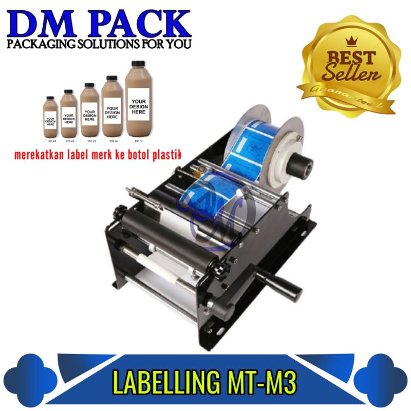 Jual Mesin Labelling Botol Manual MT-M3 Alat perekat Sticker Pada botol ...