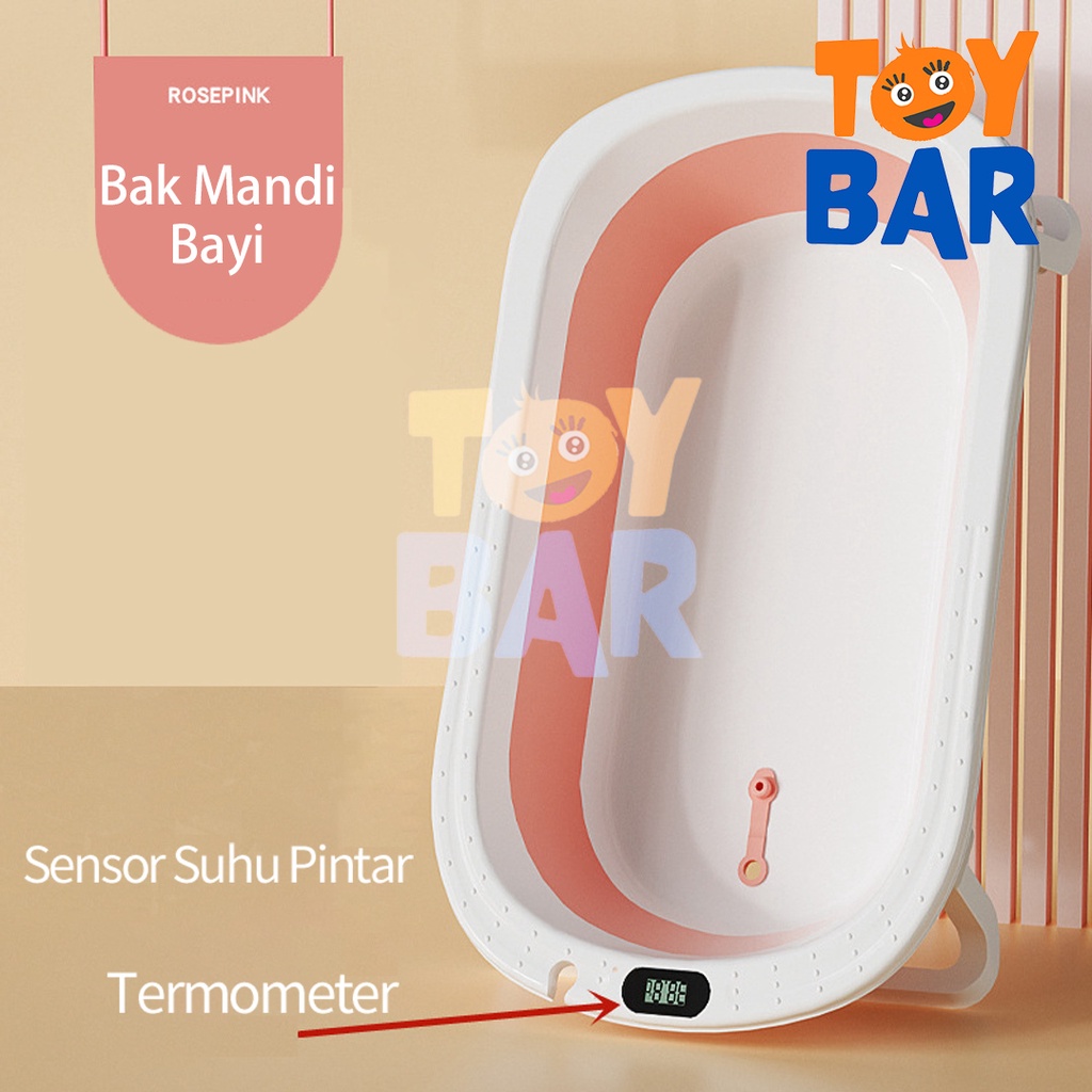 Jual Bak Mandi Bayi Lipat Portable Thermometer Digital Perlengkapan ...