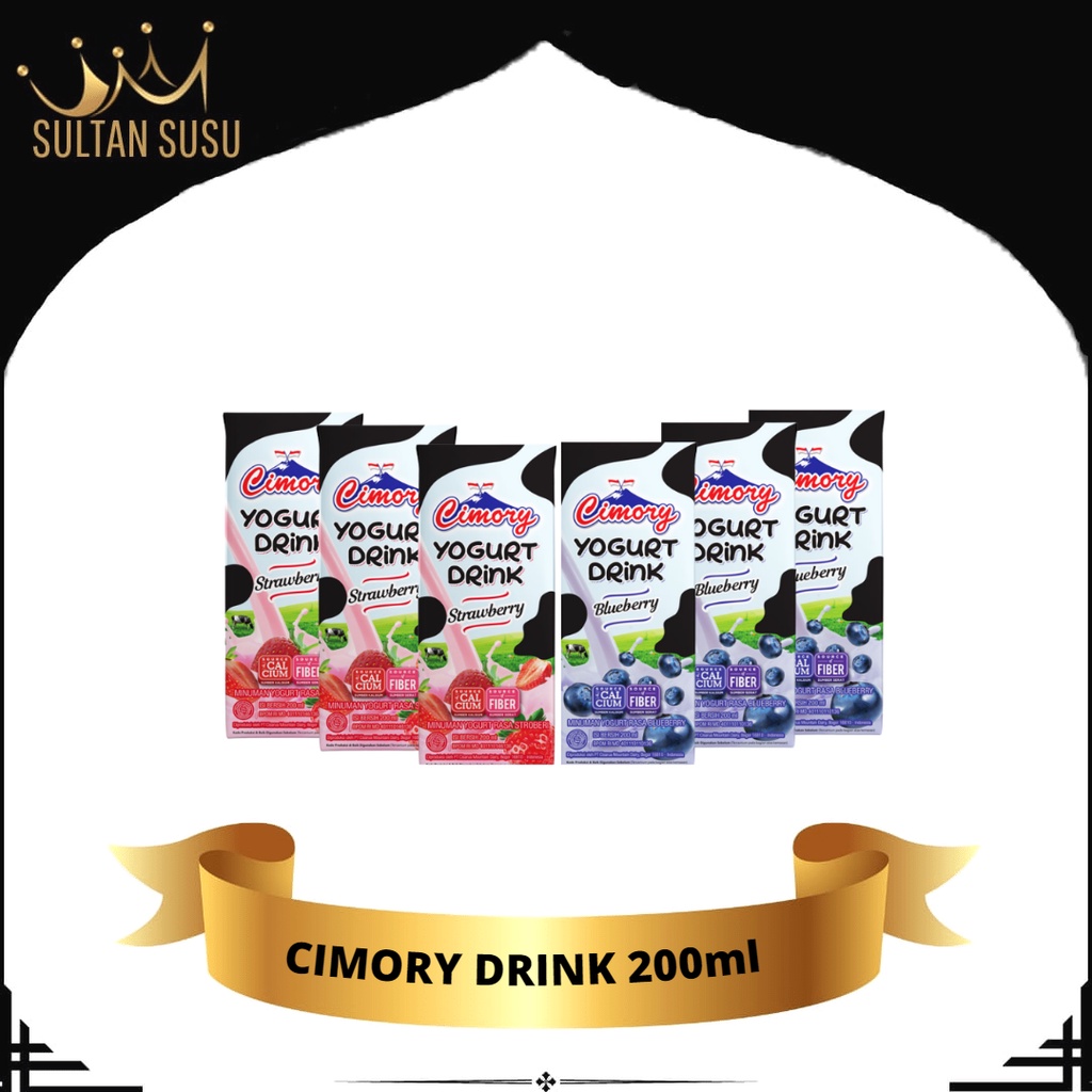 Jual [PROMO] CIMORY YOGURT DRINK KOTAK 200 ML READY TO DRINK / STRAWBERRY / BLUEBERRY / Sultan ...