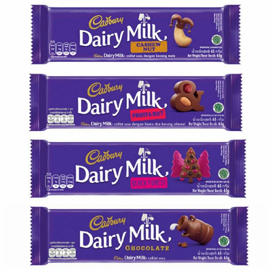 Jual Cokelat cadbury 65gram /cadbury 65gr /65 / chocolate 62gr/cadburry ...
