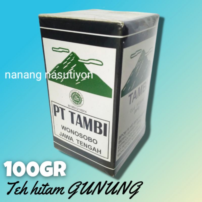 Jual Black tea teh hitam cap gunung (bps) tambi kemasan 100gram ...