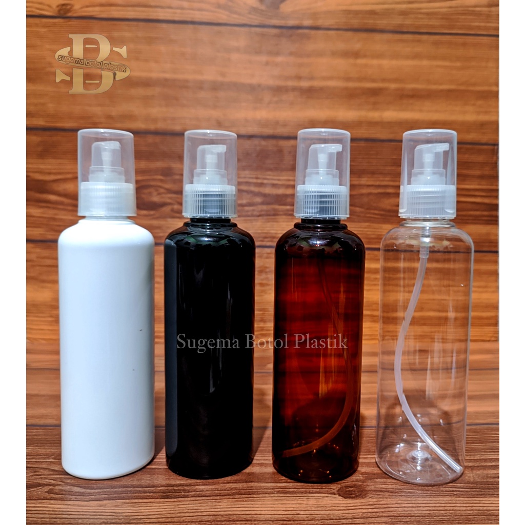 Jual Botol Pump Threatment 250ml Natural Pet Plastik Tebal / Botol Spray 250ml | Shopee Indonesia