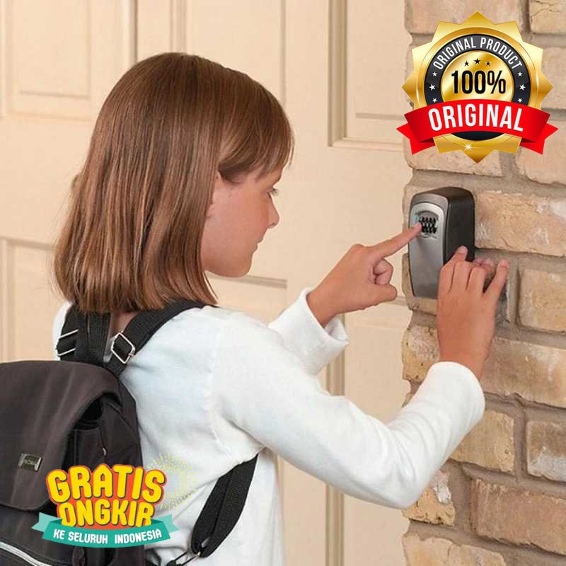 Jual Kotak Brankas Safety Box Dinding Wall Mounted 4 Digit Password ...