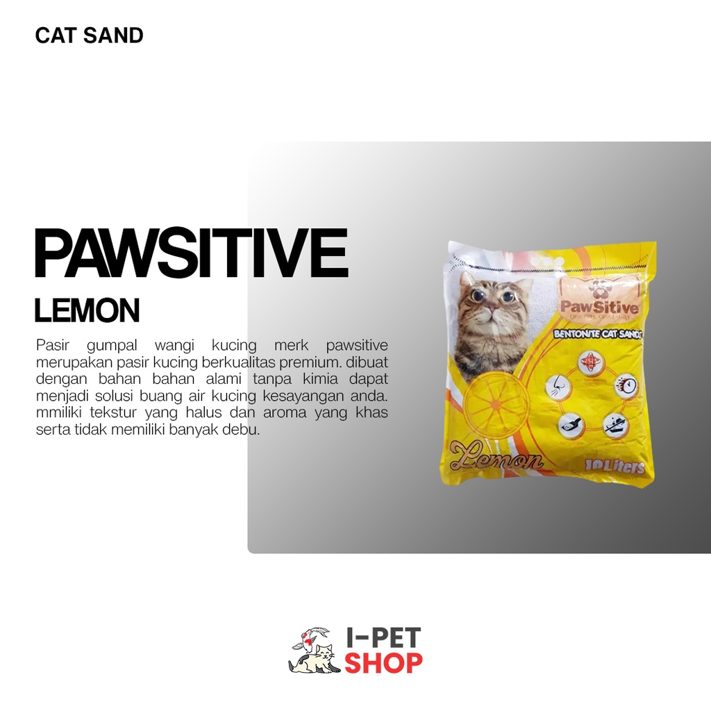 Jual Pasir Kucing Pawsitive All Variant 10 Liter | Shopee Indonesia