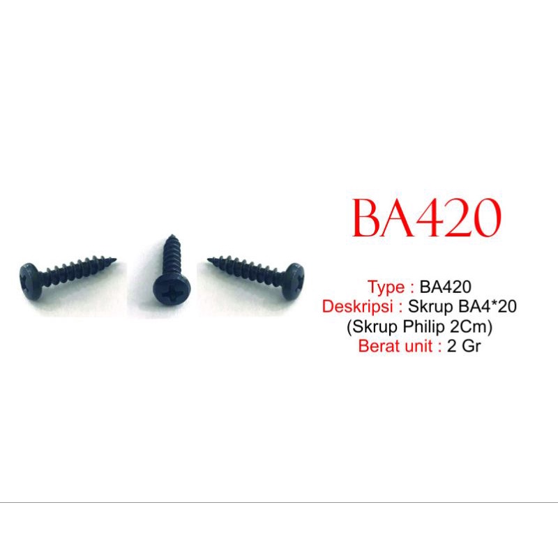 Jual skrup BA420 hitam skrup box speaker baut ampifier baud harga ...