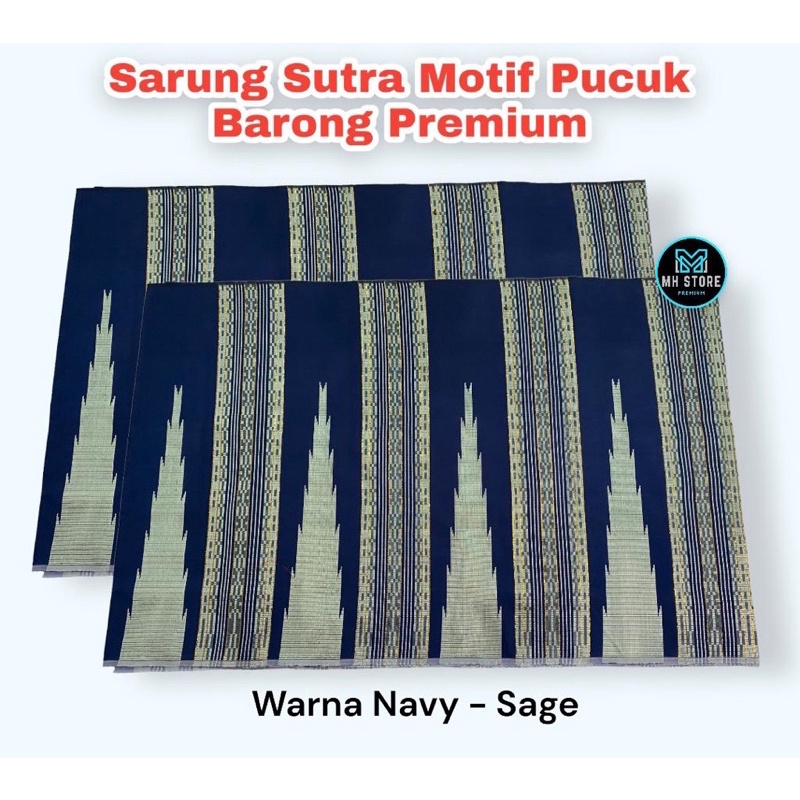 Jual KAIN SARUNG SUTRA MOTIF PUCUK BARONG PREMIUM | Shopee Indonesia
