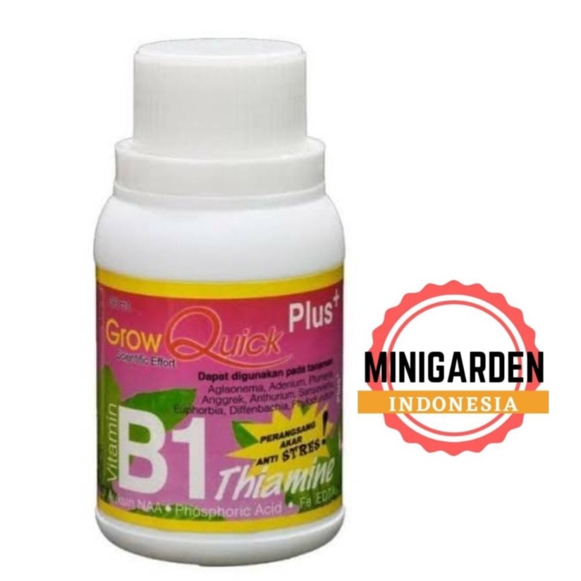 Jual THIAMINE VITAMIN B1 100ML PLUS pupuk GROW QUICK obat anti stress ...
