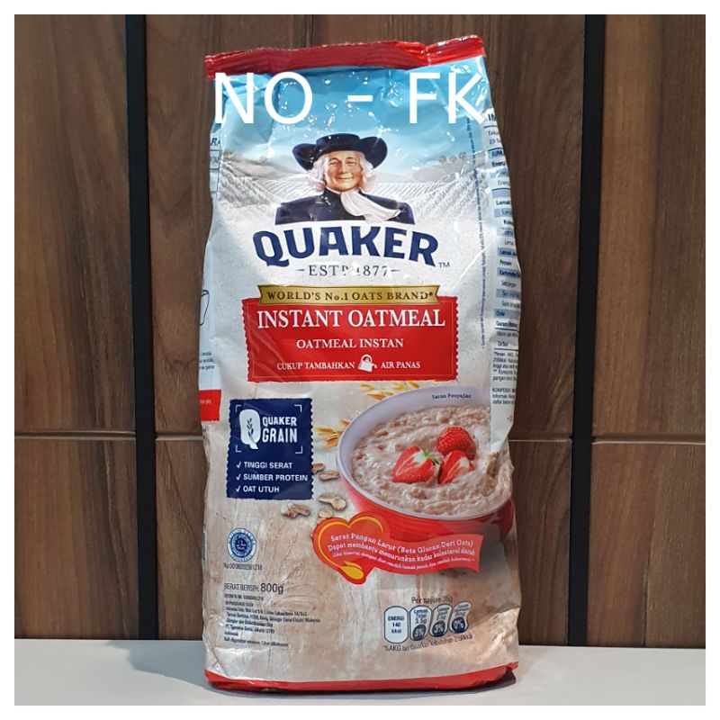 Jual Quaker oat instant oatmeal merah 800 gr 800gr oats | Shopee Indonesia