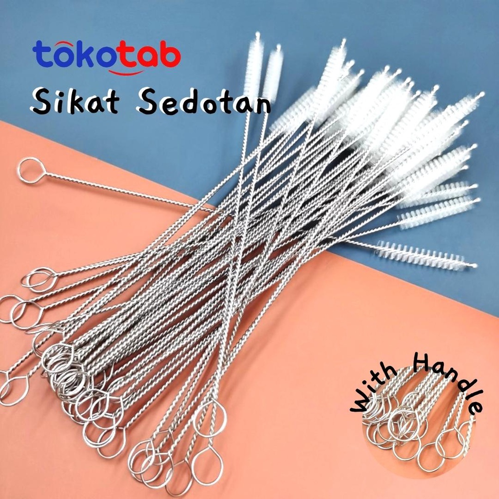 Jual Tokotab - Sikat Sedotan Alat Cuci Sedotan Stainless Steel Sikat ...