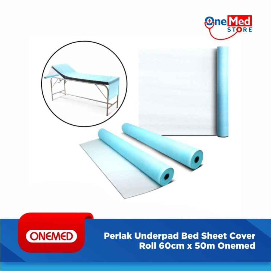 Jual Perlak Underpad Bed Sheet Cover Roll 60cm x 50m Onemed OJ3 ...