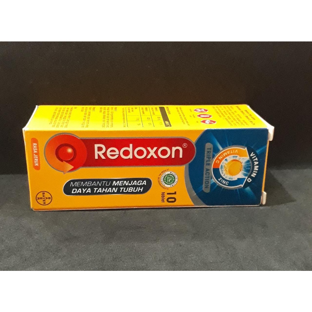 Jual REDOXON TROPLE ACTION RASA JERUK ISI 10 TABLET | Shopee Indonesia