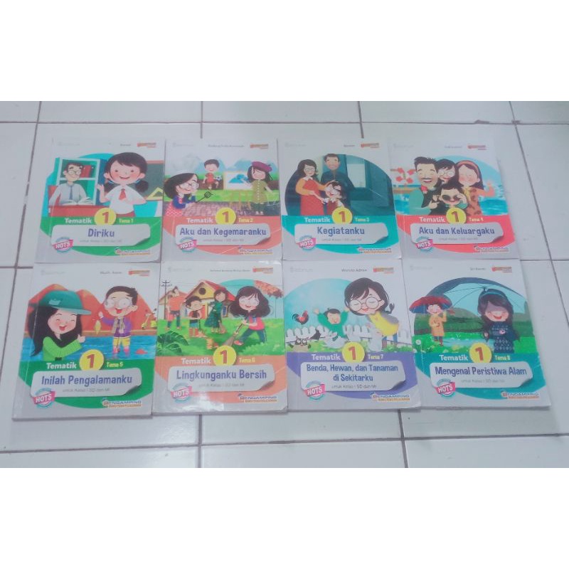 Jual TEMATIK 12345678 KELAS 1 SD/MI K13 PLATINUM | Shopee Indonesia