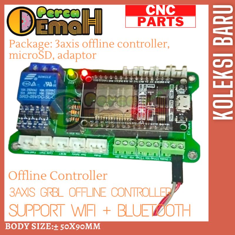Jual 3Axis CNC GRBL Offline Controller Support Wifi And Bluetooth Low ...