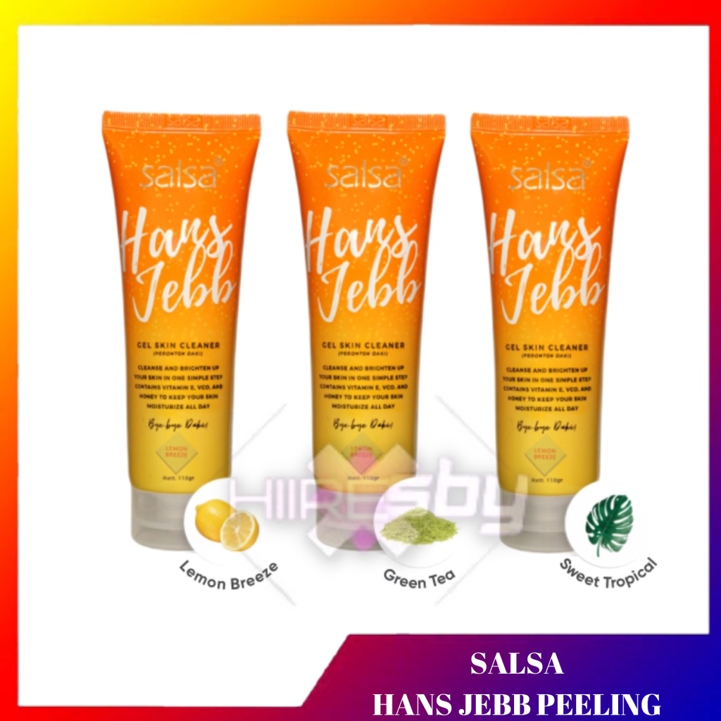 Jual SALSA Hans Jebb Gel Skin Cleanser Perontok Daki | Green Tea Lemon ...