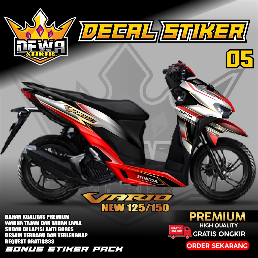 Jual Decal Sticker Honda Vario 125 150 Fullbody - Dekal All New Vario ...