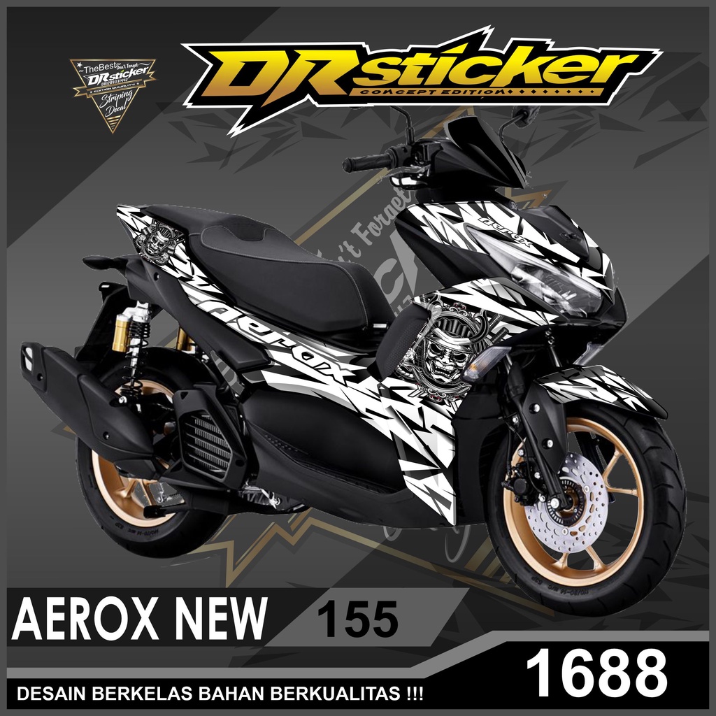 Jual Decal Sticker Full Body Yamaha Aerox 155 New Desain motif Vandals ...