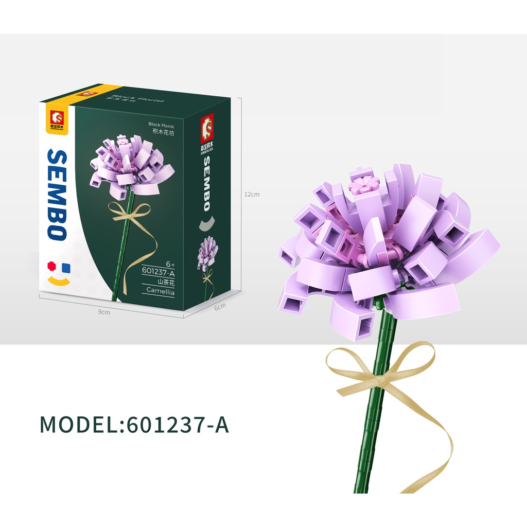 Jual SEMBO Nano Block Building Blocks Flowers DIY Bunga Mainan Balok ...