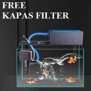 Jual PROMO filter box aquarium 3 IN 1 satu set lengkap filter aquarium ...