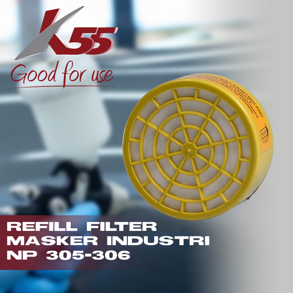 Jual K55 Refil Filter Cartrid Satuan Masker Industri Cat Kimia ...