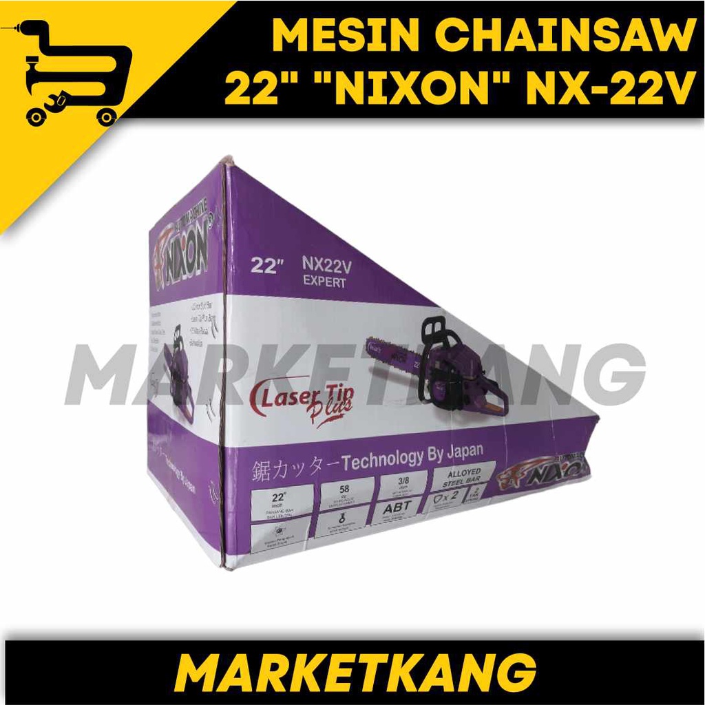 Jual MESIN CHAINSAW 22" "NIXON" NX-22V | Shopee Indonesia