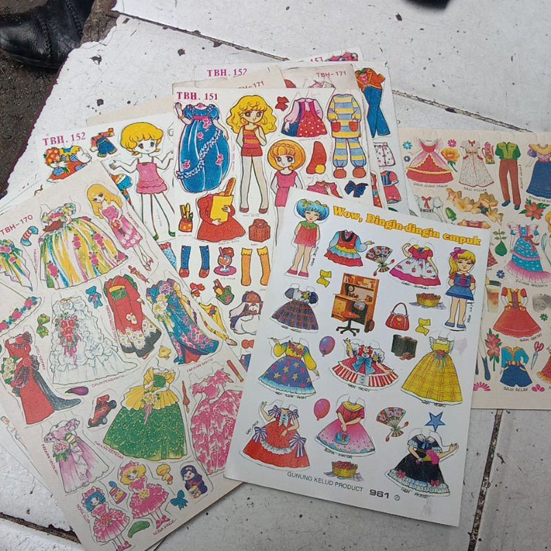 Jual BEPE BEPEAN JADUL ORANG ORANGAN KERTAS PAPER DOLL MAINAN ANAK ...