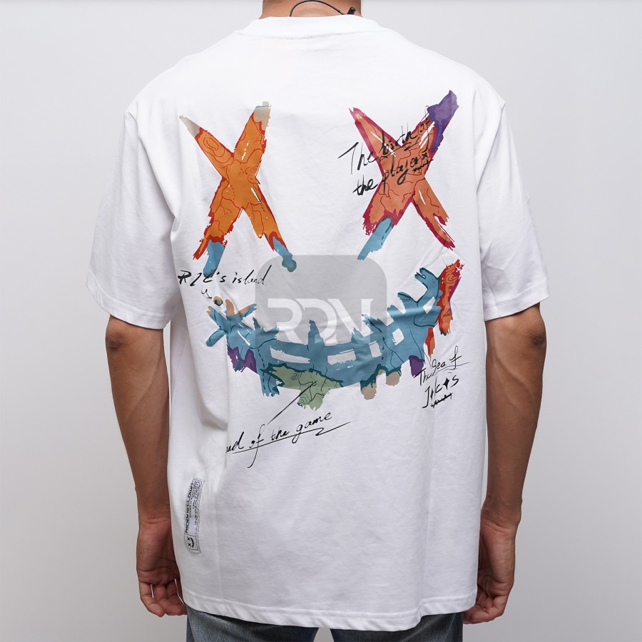 Jual Ricky is Clown RIC Map Smiley Tee White Original | Shopee Indonesia