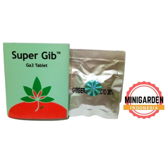 Jual SUPER GIB 5 GRAM zat pengatur tumbuh GA3 tablet zpt gibberellin ...