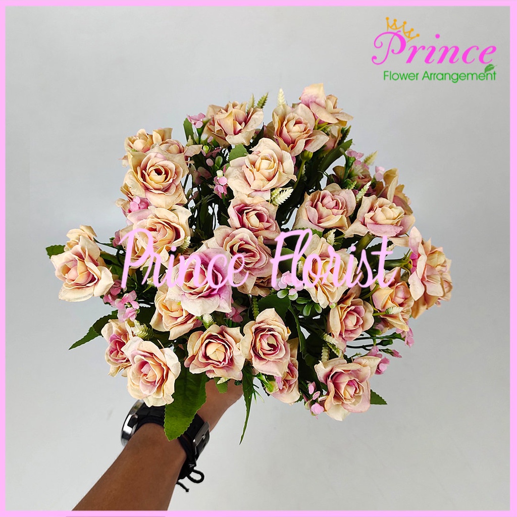 Jual Bunga Mini Rose Panca Warna Cabang 5 Bunga Mawar Mini - bunga ...