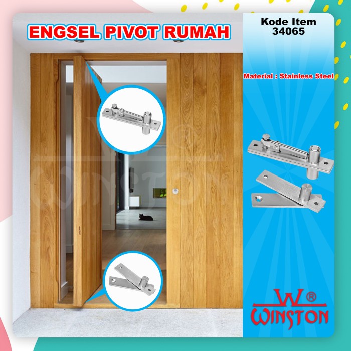 Jual Engsel Engsel Pivot Pintu Rumah Kantor Engsel Swing Putar