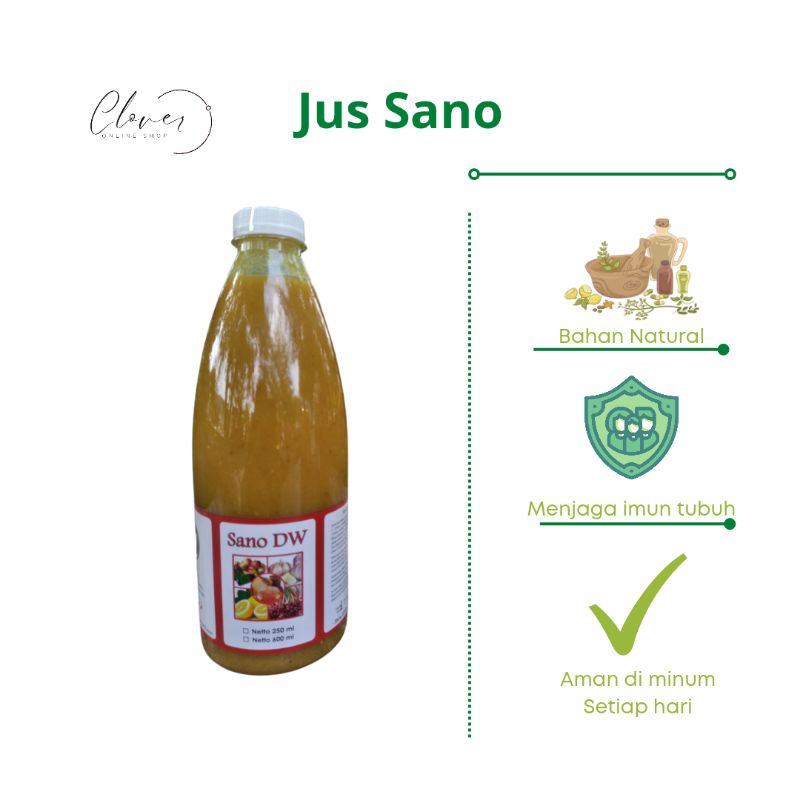 Jual (600ml) JUS GARLIC/ JUS SANO penguat imun~ jus diabetes~jus ...