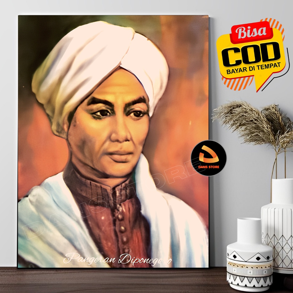 Jual Poster Lukisan Pangeran Diponegoro Pahlawan Nasional Hiasan ...