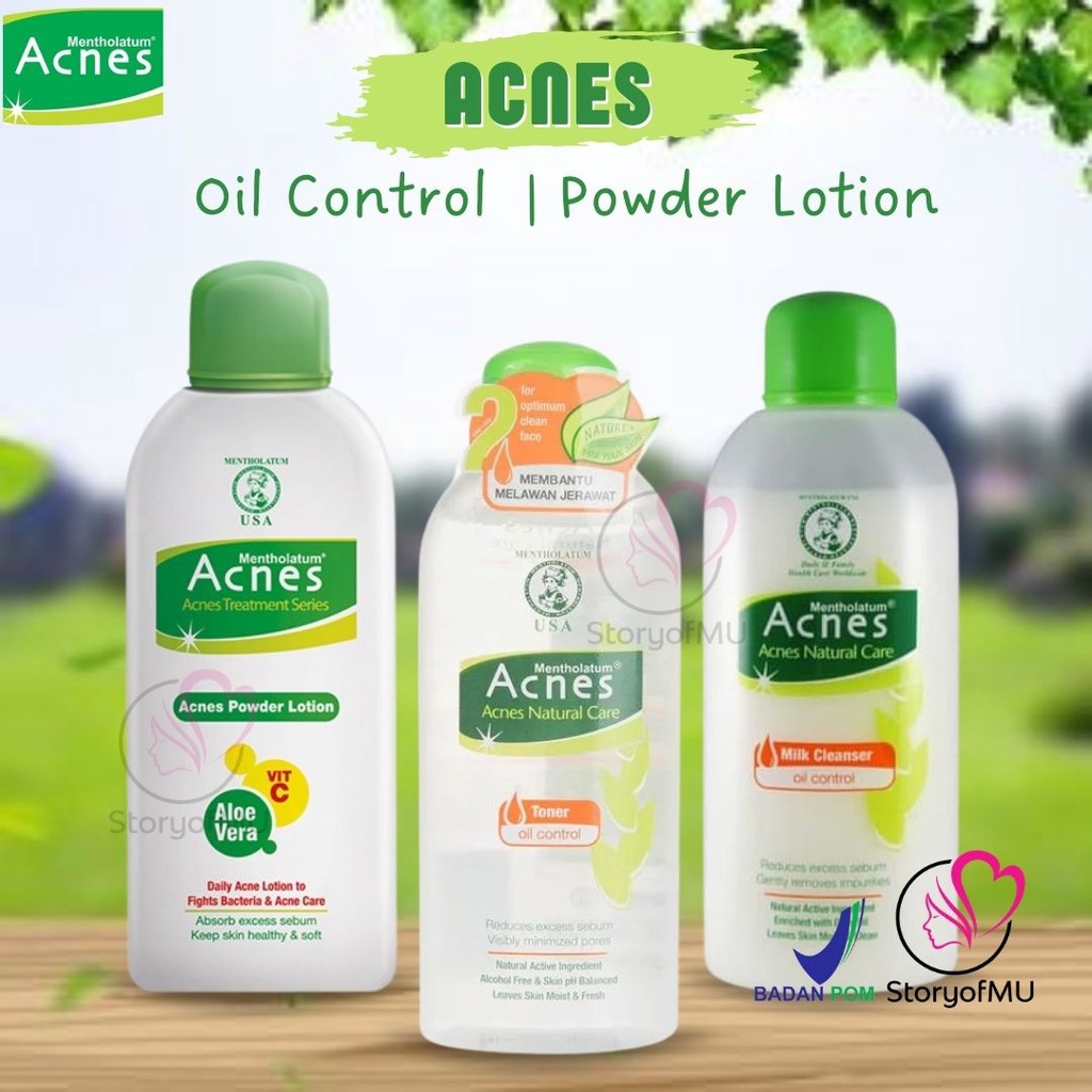 Jual ACNES Oil Control Toner 110ml / Milk Cleanser / Powder Lotion ...