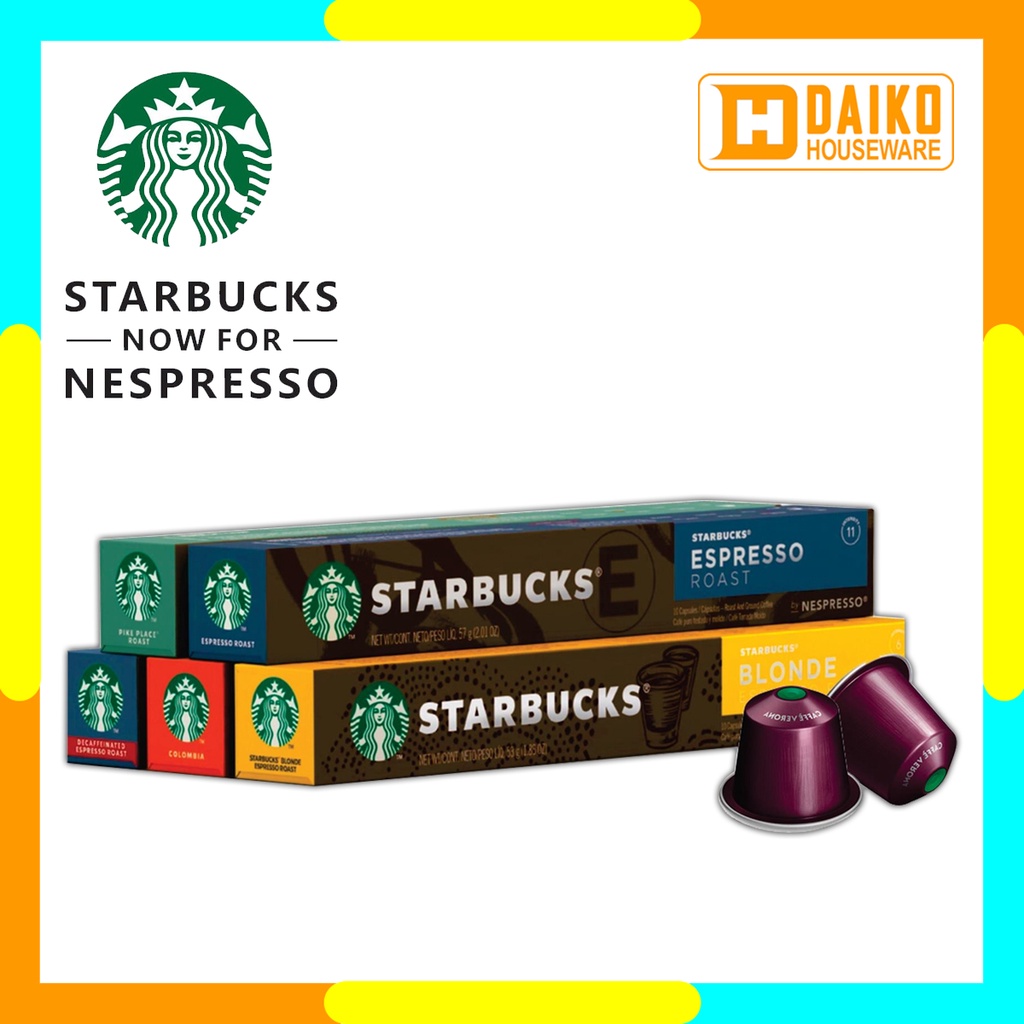 Jual Starbucks Nespresso Capsule Coffee Pack - Kopi Kapsul Starbucks ...