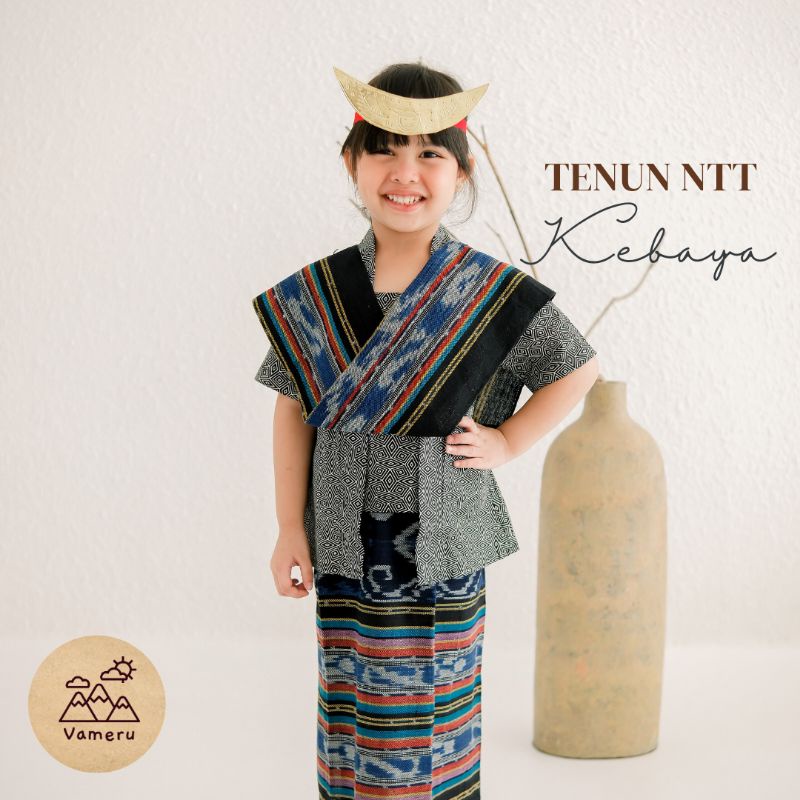 Jual KEBAYA ANAK TENUN NTT VAMERU PAKAIAN ADAT ALOR SUMBA FLORES SET ...