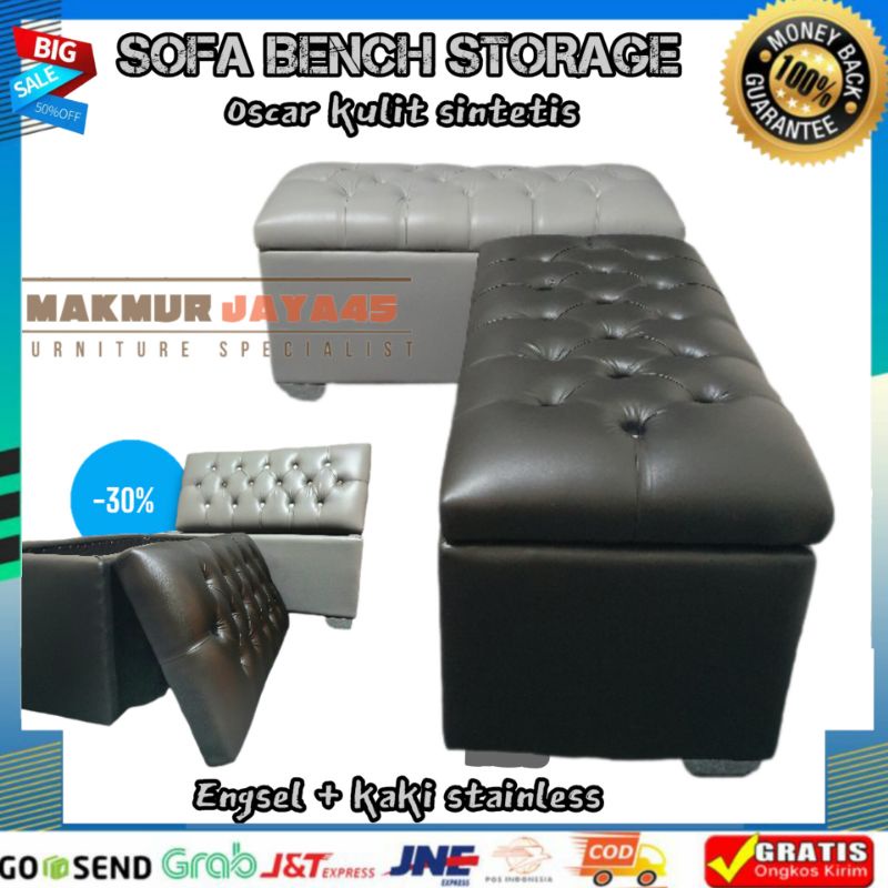 Jual OSCAR KULIT - SOFA BENCH STORAGE / SOFA BOX MINIMALIS PENYIMPANAN ...