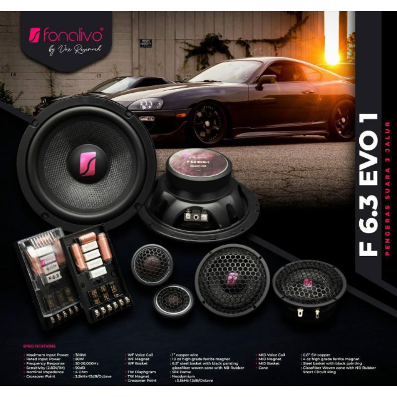 Jual speaker split 3 way Vox fonalivo F 6.3 EVO 1 | Shopee Indonesia